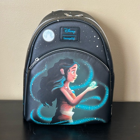Loungefly | Bags | Disney Loungefly Black Backpack With Moana Heart Of ...